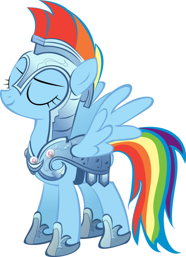 Knight Rainbow Dash [vector] By Kitsune Yami - Knight My Little Pony ...